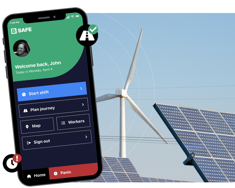 Energy & Utilities - Work Alone Monitoring